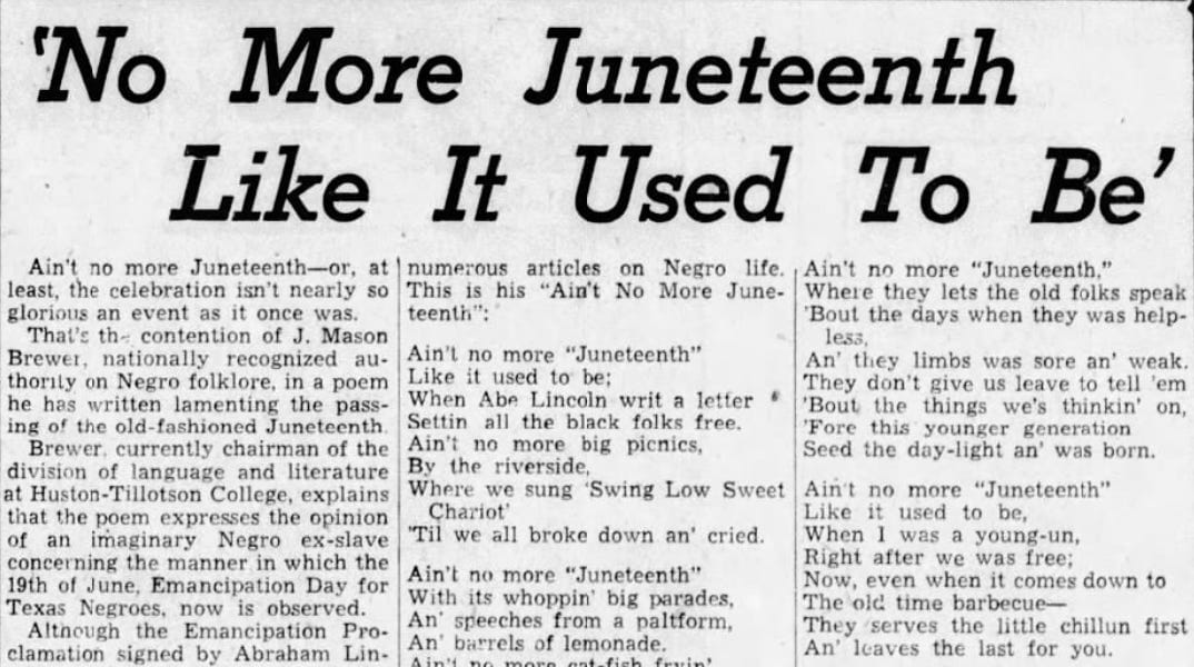 Juneteenth - by Kevin M. Kruse - Campaign Trails